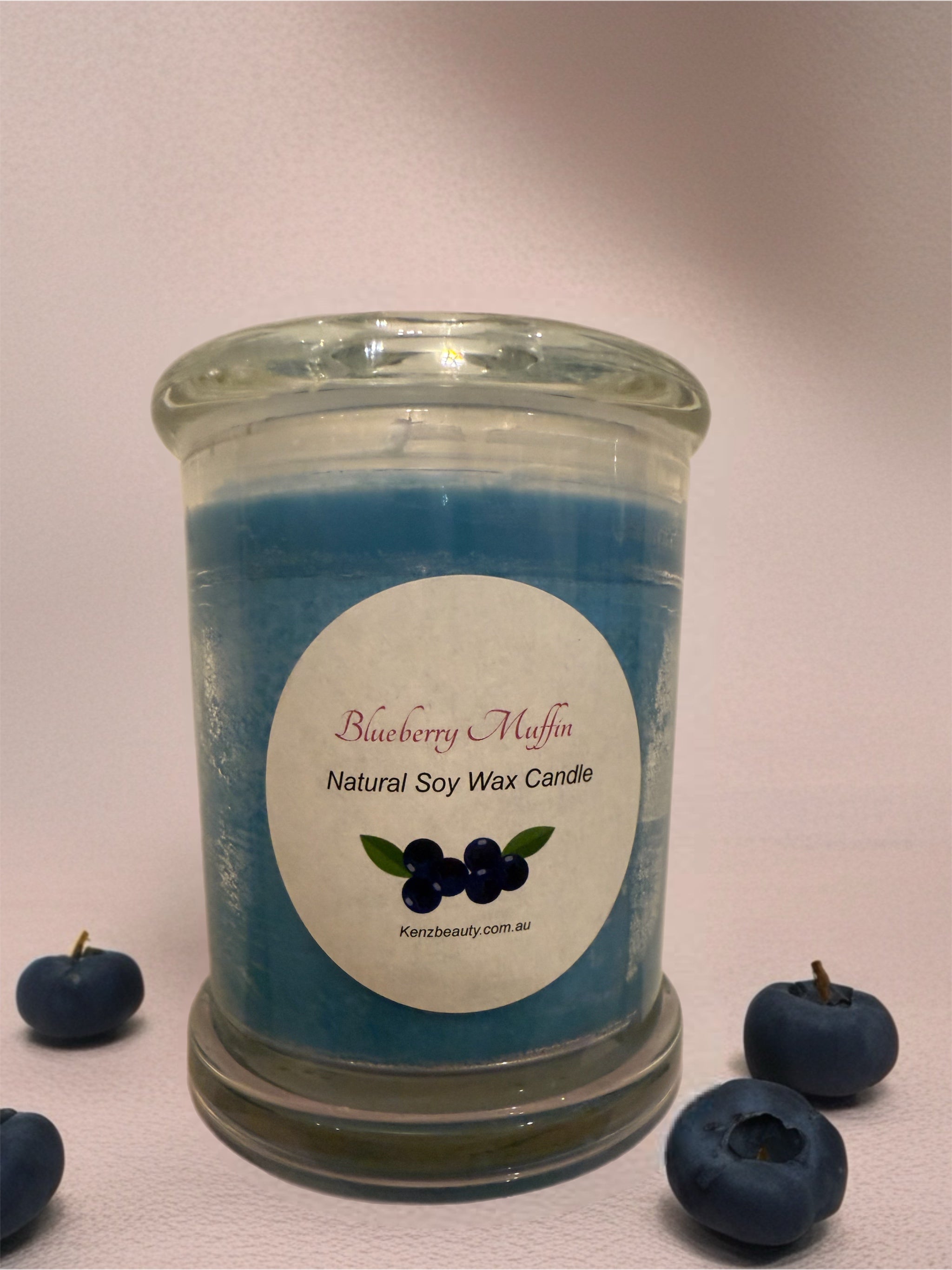 Blueberry Muffin- Natural Soy Wax Candle – Kenz Beauty
